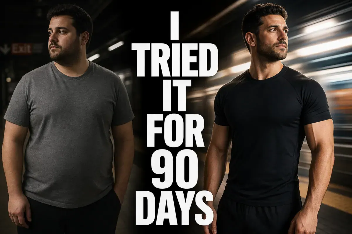 Before-after fitness transformation thumbnail