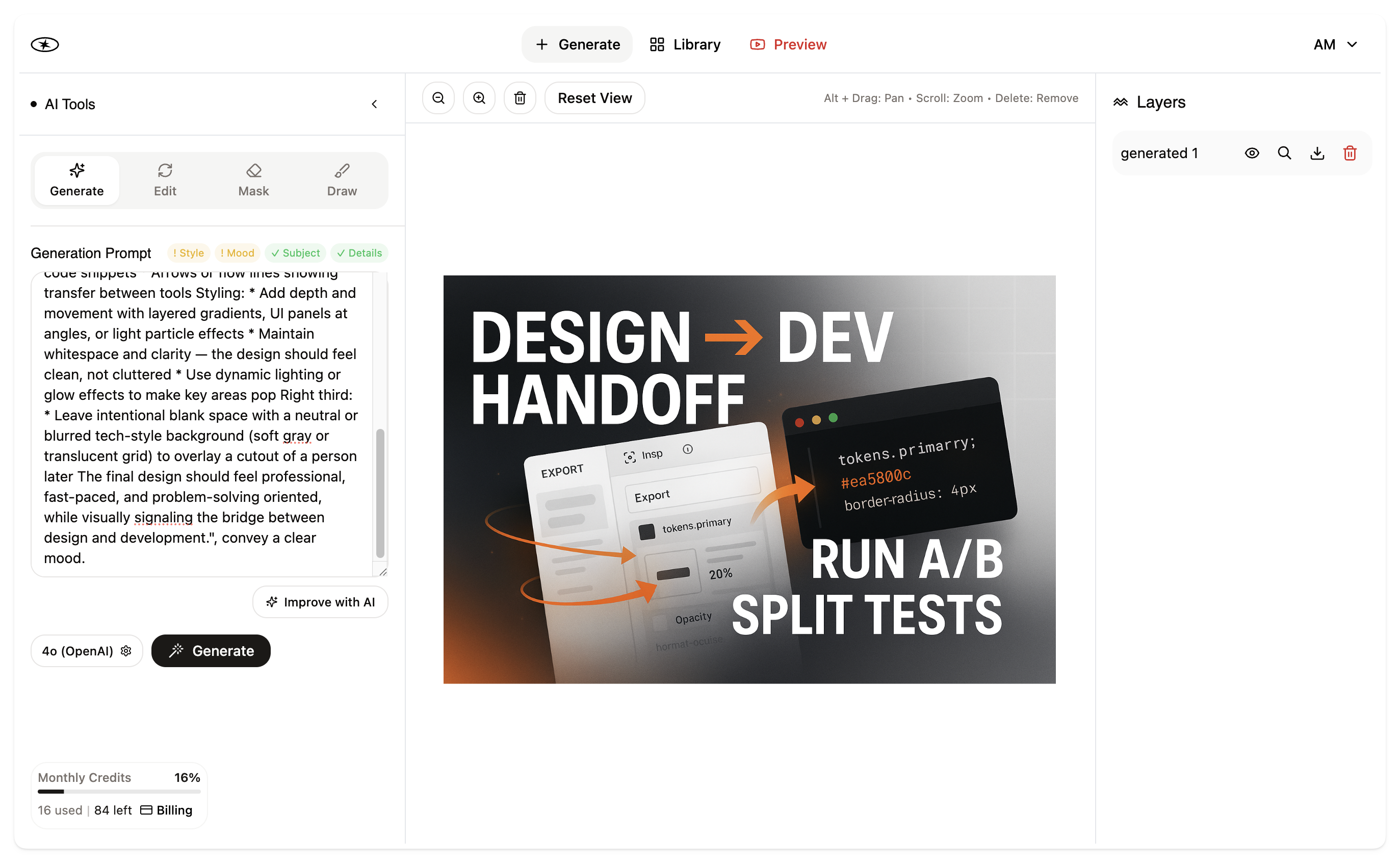 Thumbnail Creator App Interface